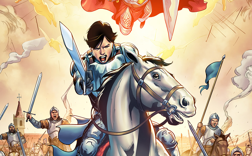Our St. Joan of Arc comic is now available in HARDCOVER!! - Voyage Comics